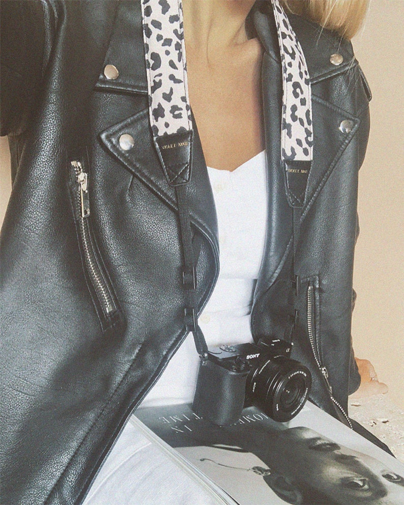 Miyah Camera Strap Leopard Print Camera Strap Canvas Camera | Etsy