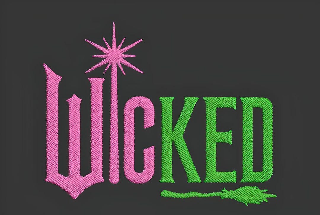 Wicked ~ Machine Embroidery Design File - Etsy