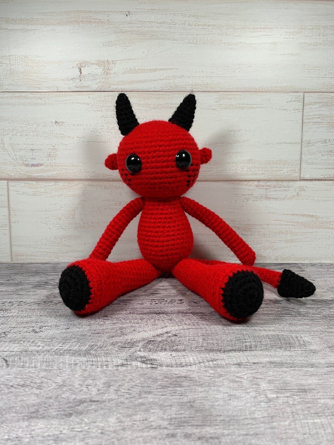 Devil Stuffed Amigurumi Plush Doll - Made to Order - Etsy