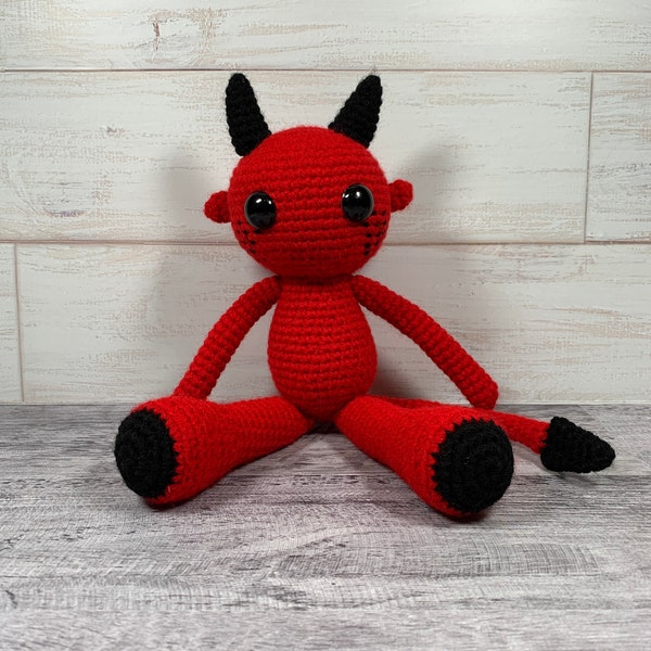 Devil Stuffed Doll - Etsy