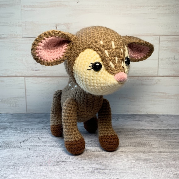 Fawn Amigurumi Stuffed Animal Plush Toy Made to Order - Etsy