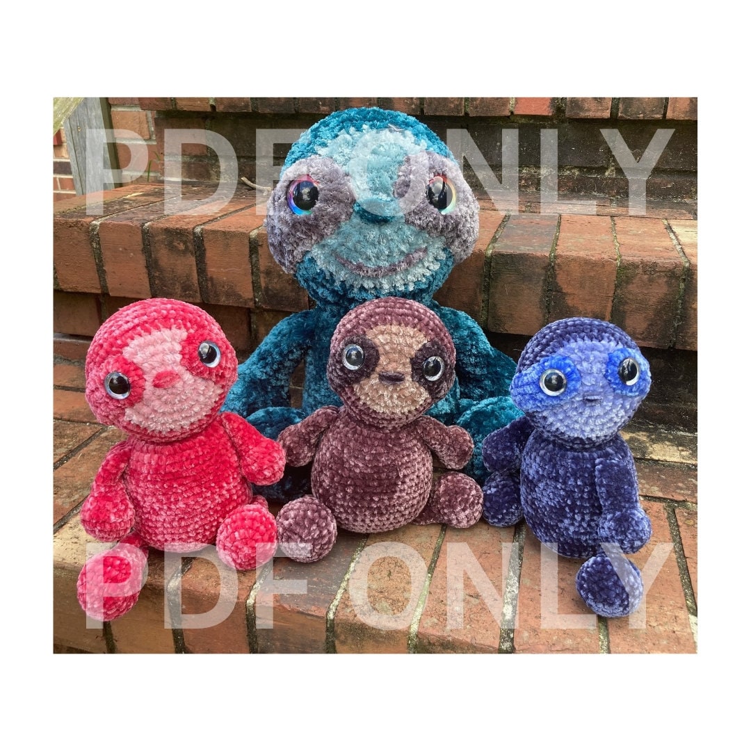 Sydney the Sloth, Sloth, Crochet, Crochet Pattern, Sloth Pattern ...