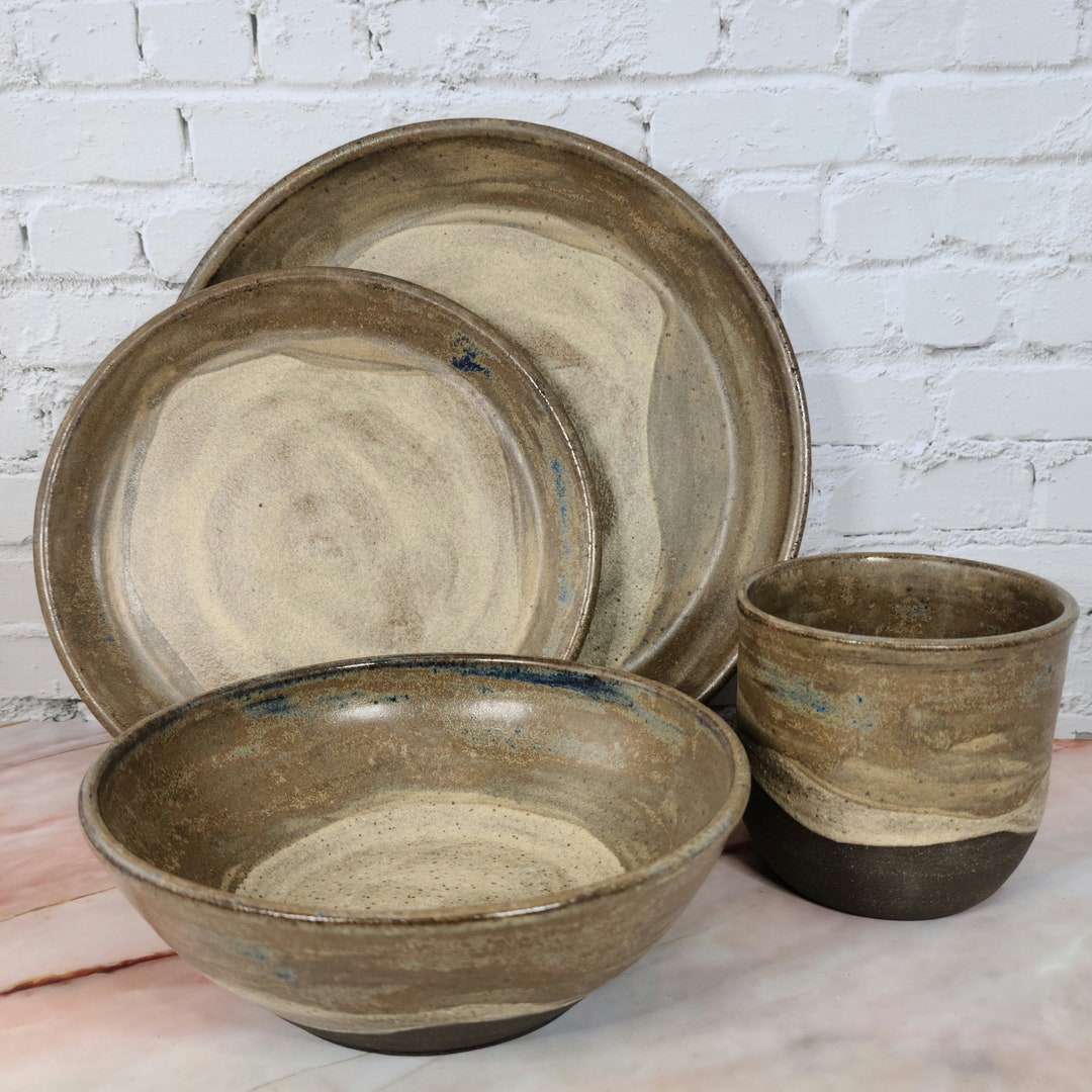 Ceramic Plates, Handmade Dinner Plates, Dinnerware Set, Large Plate ...