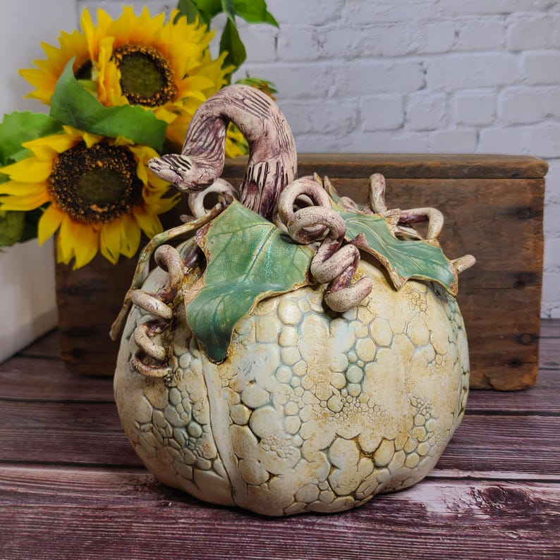 Ceramic Gourds, Handmade Gourds, Ceramic Pumpkin, Fall Decor, Harvest ...
