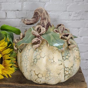 Ceramic Gourds, Handmade Gourds, Ceramic Pumpkin, Fall Decor, Harvest ...