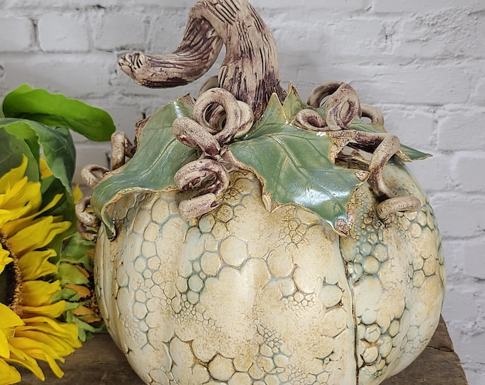 Ceramic Gourds, Handmade Gourds, Ceramic Pumpkin, Fall Decor, Harvest ...