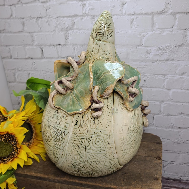 Ceramic Gourds, Handmade Gourds, Ceramic Pumpkin, Fall Decor, Harvest ...