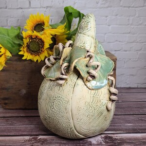 Ceramic Gourds, Handmade Gourds, Ceramic Pumpkin, Fall Decor, Harvest ...