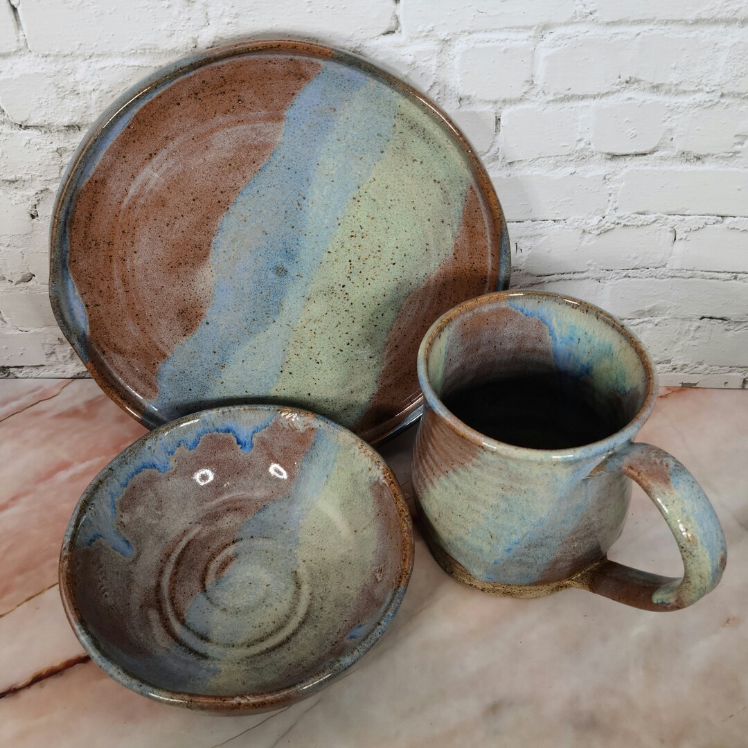 Ceramic Plates, Handmade Dinner Plates, Dinnerware Set, Large Plate ...