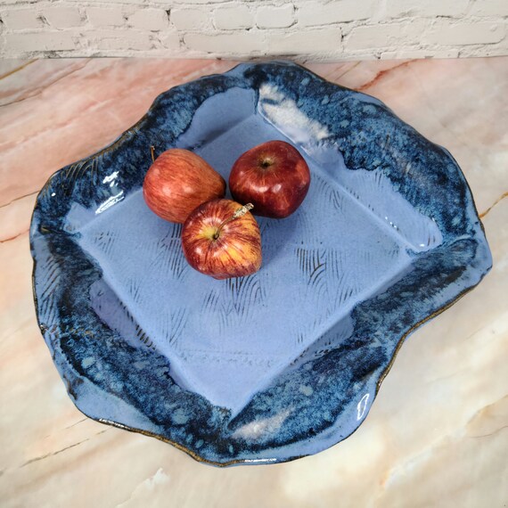 Ceramic Serving Platter Square Platter Handmade Platter - Etsy