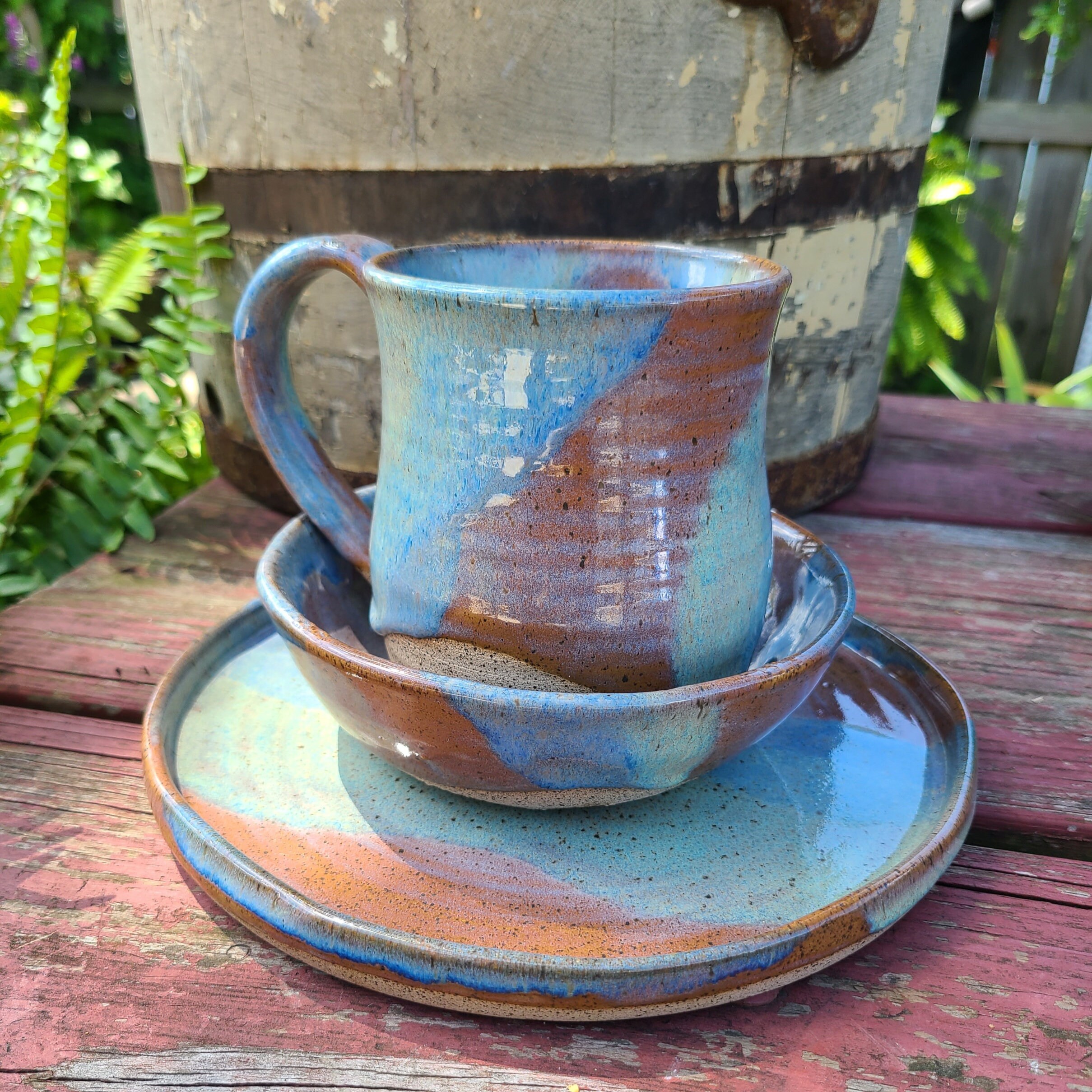 Ceramic Plates, Handmade Dinner Plates, Dinnerware Set, Large Plate ...