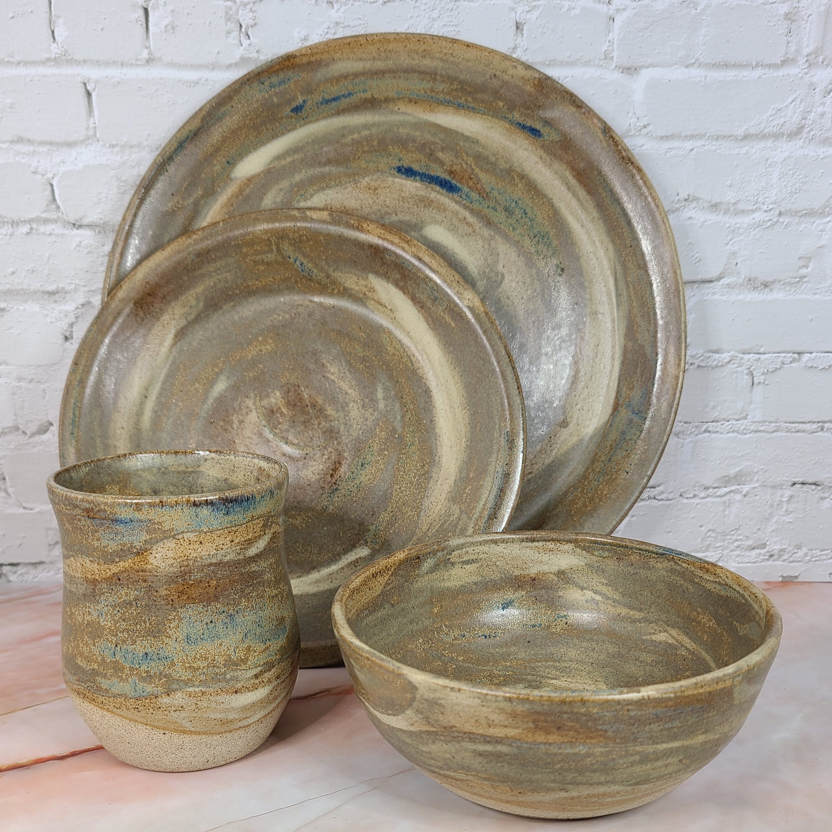 Ceramic Plates, Handmade Dinner Plates, Dinnerware Set, Large Plate ...