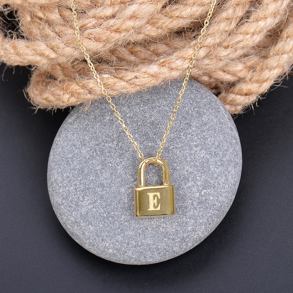 Padlock Necklace - Etsy
