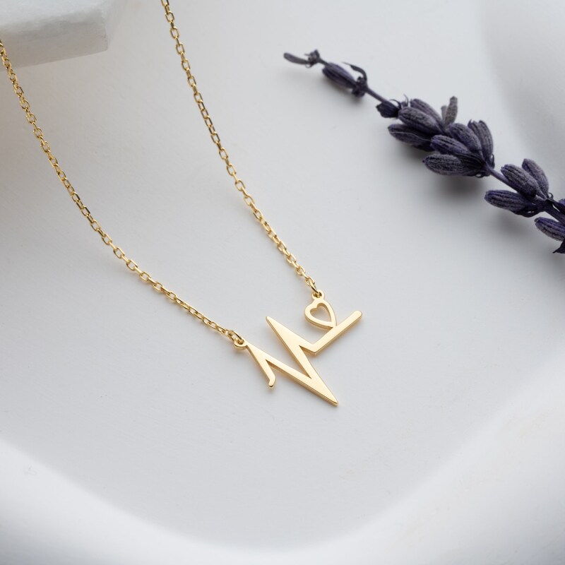 Heart Beat Necklace - Etsy