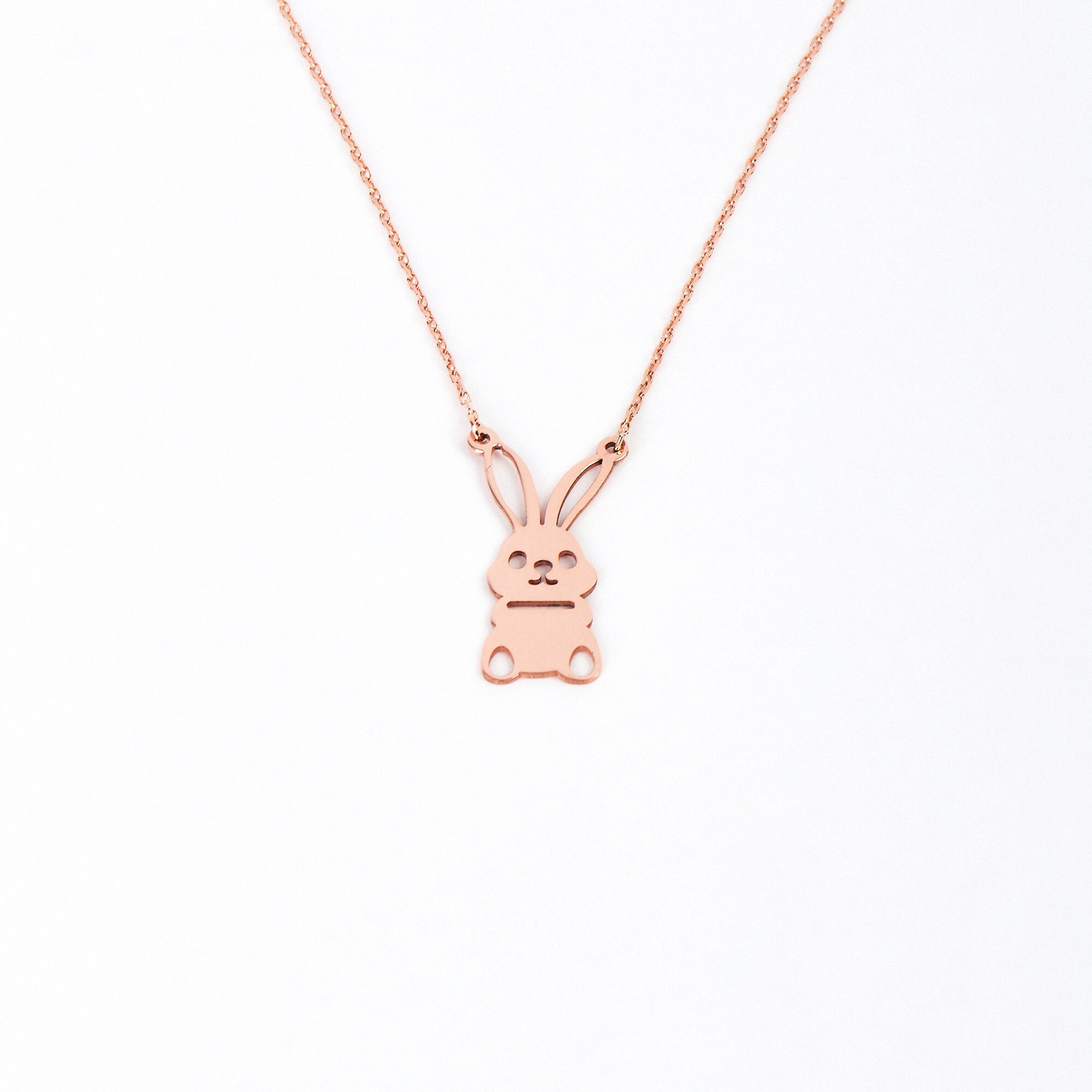 Easter Bunny Necklace, Easter Necklace, Easter Basket Gift Jewelry ...