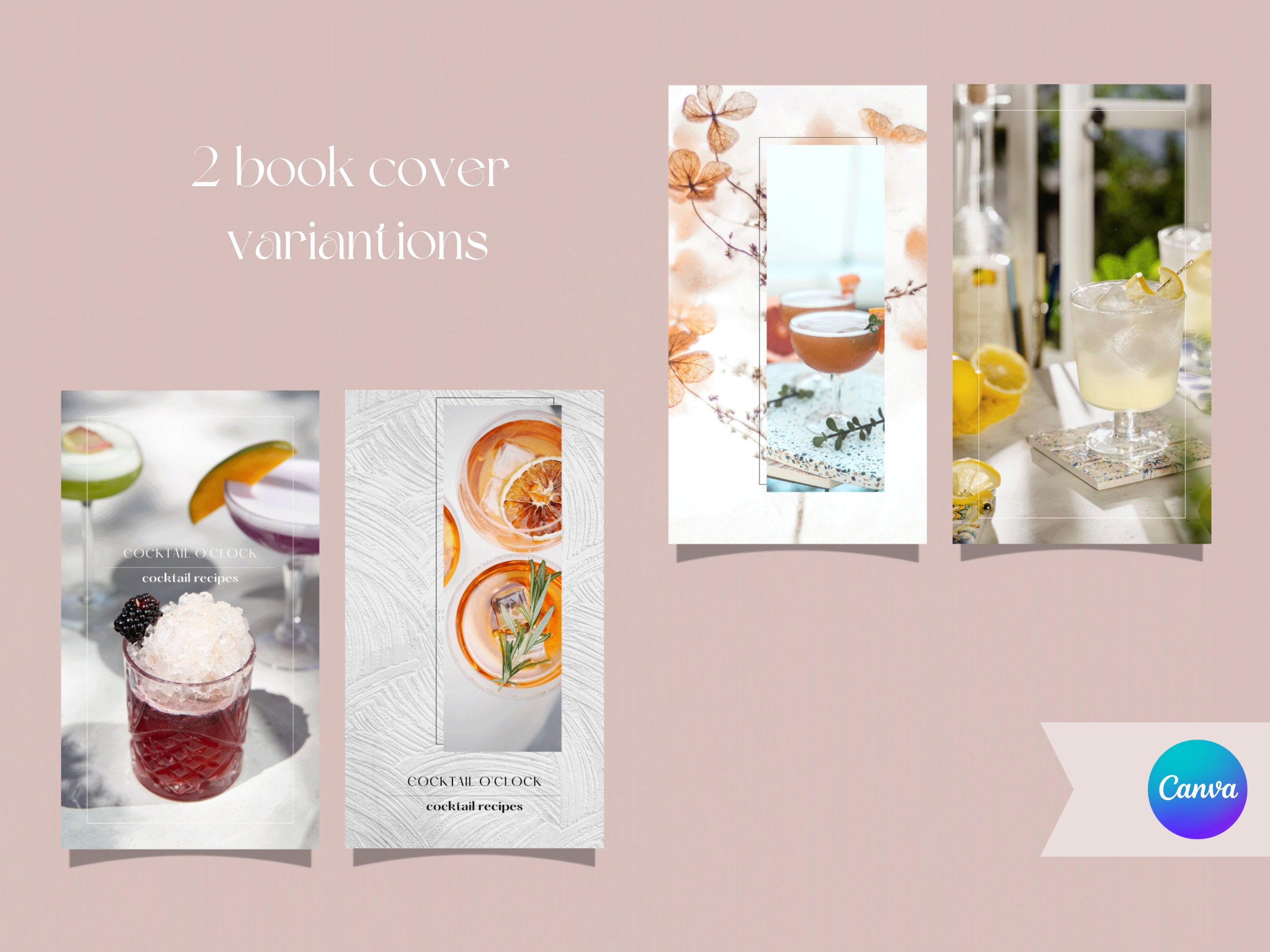 Cocktail Recipe Book Template | Cocktail Recipe Ebook Template | Canva ...