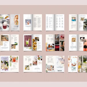 Cocktail Recipe Book Template | Cocktail Recipe Ebook Template | Canva ...