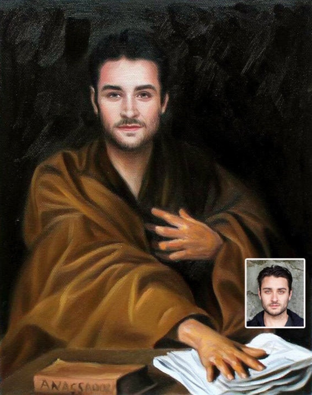 Hand Painted Portrait Painting-custom Oil Portrait-original Oil ...