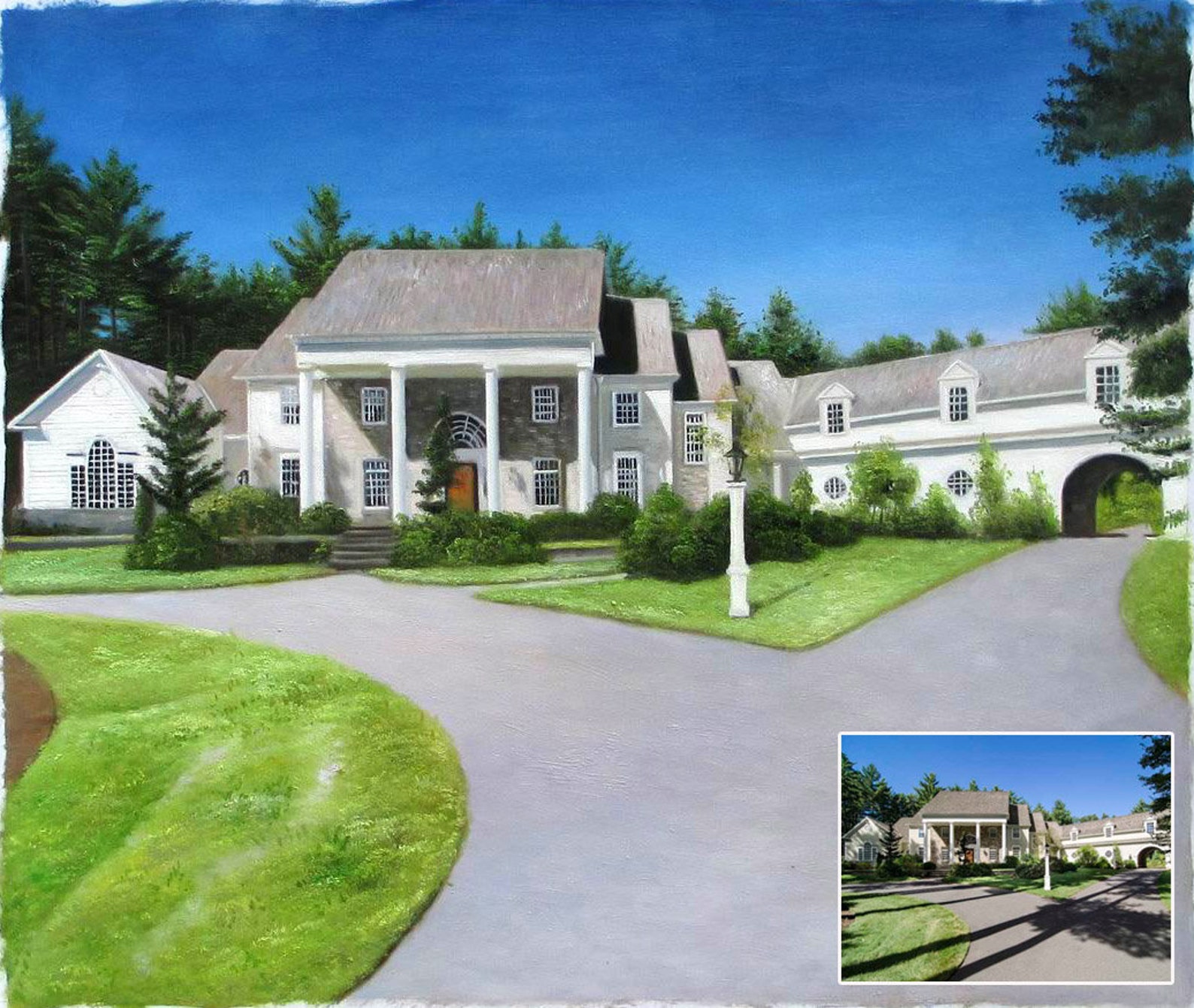 Custom House Painting-hand Painted Oil Painting-painting From Photo ...