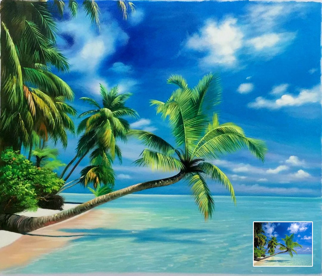 Custom Landscape Portrait-original Oil Painting From Photo-portraits on ...