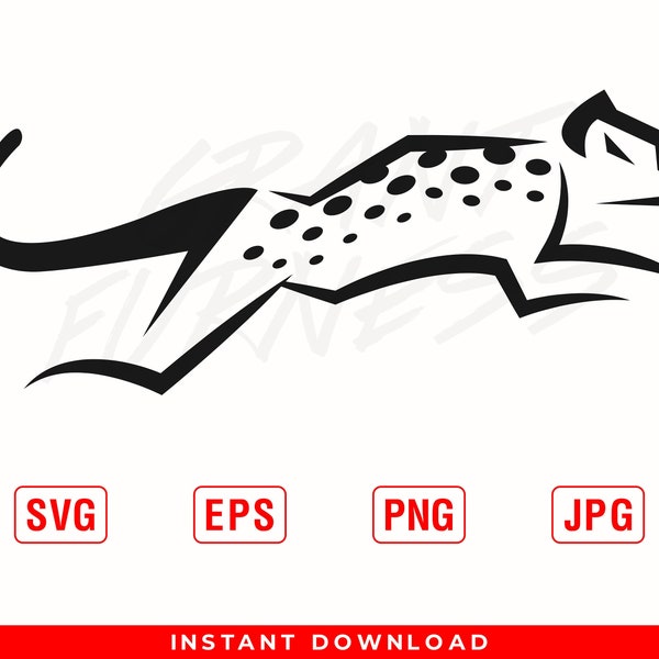 Cheetah Vector - Etsy