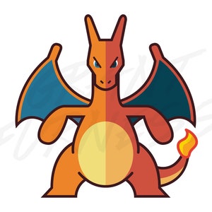 Charizard Pokemon Svg, Eps, Png, Jpg, for Shirt, Sticker, Clipart ...