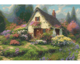English Cottage Hand Embroidery Pattern Download by Diane Knott LLC ...