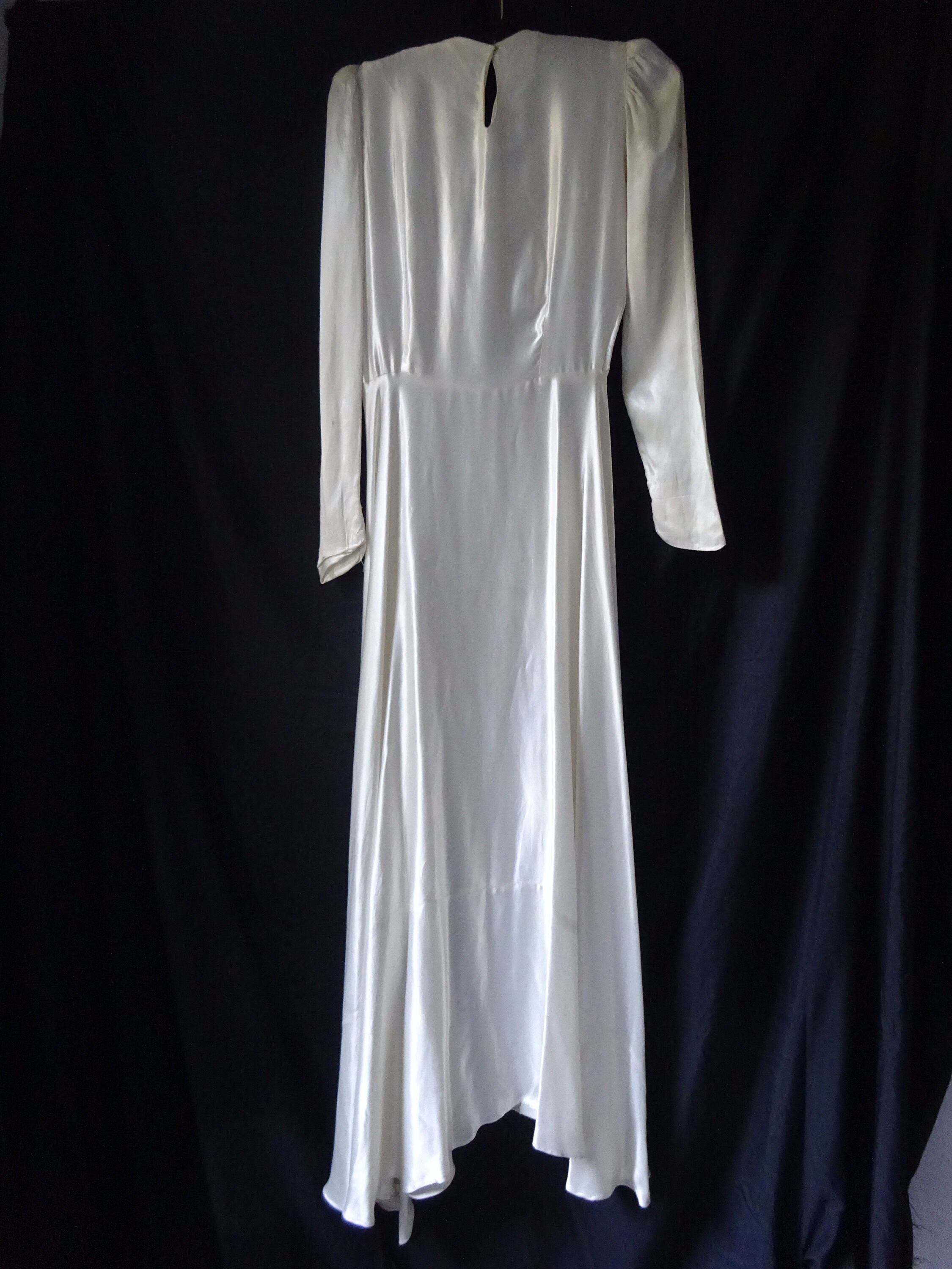 Sumptuous 1930s WEDDING Gown-30s Satin Wedding Dress. - Etsy