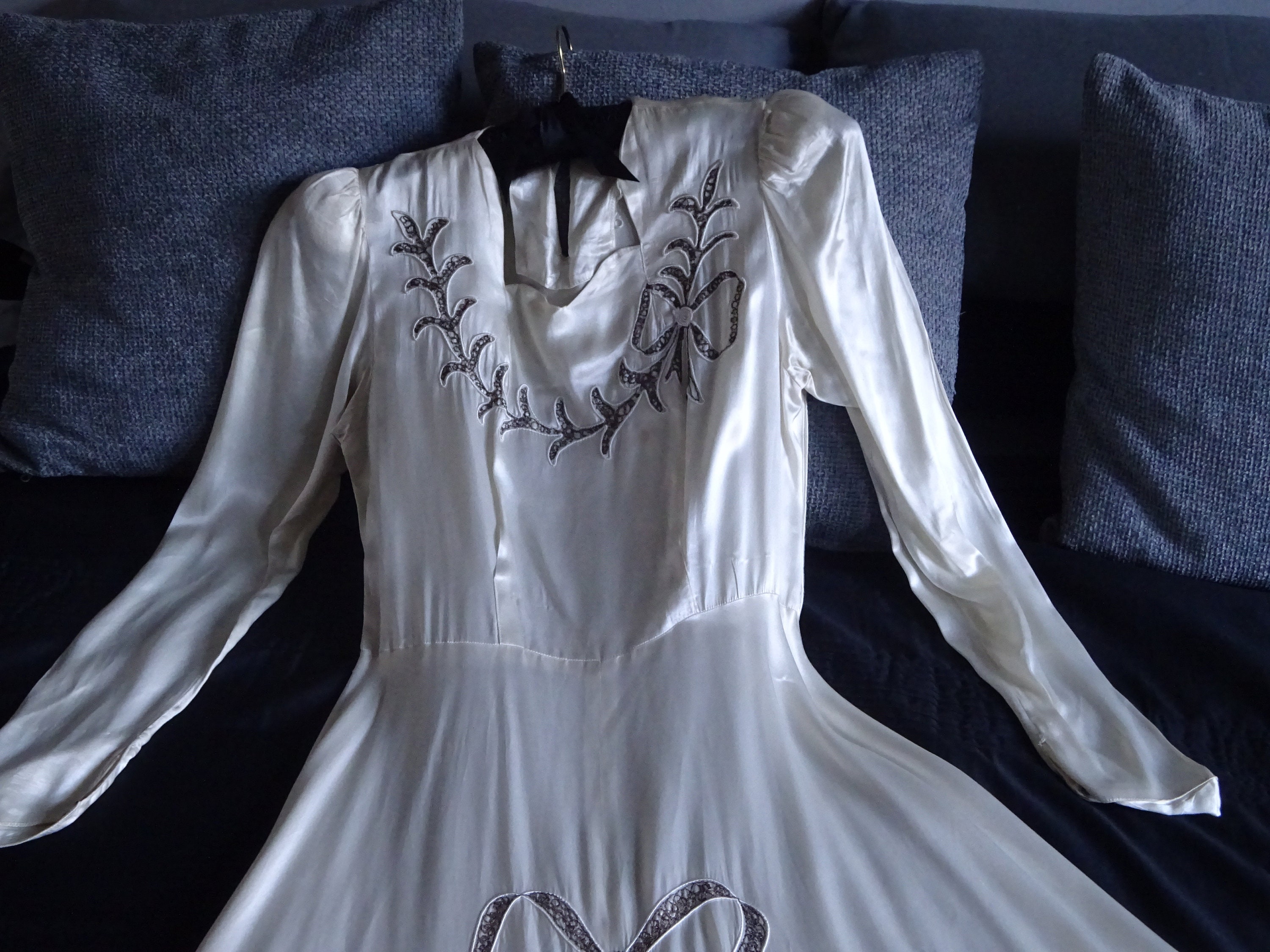 Sumptuous 1930s WEDDING Gown-30s Satin Wedding Dress. - Etsy