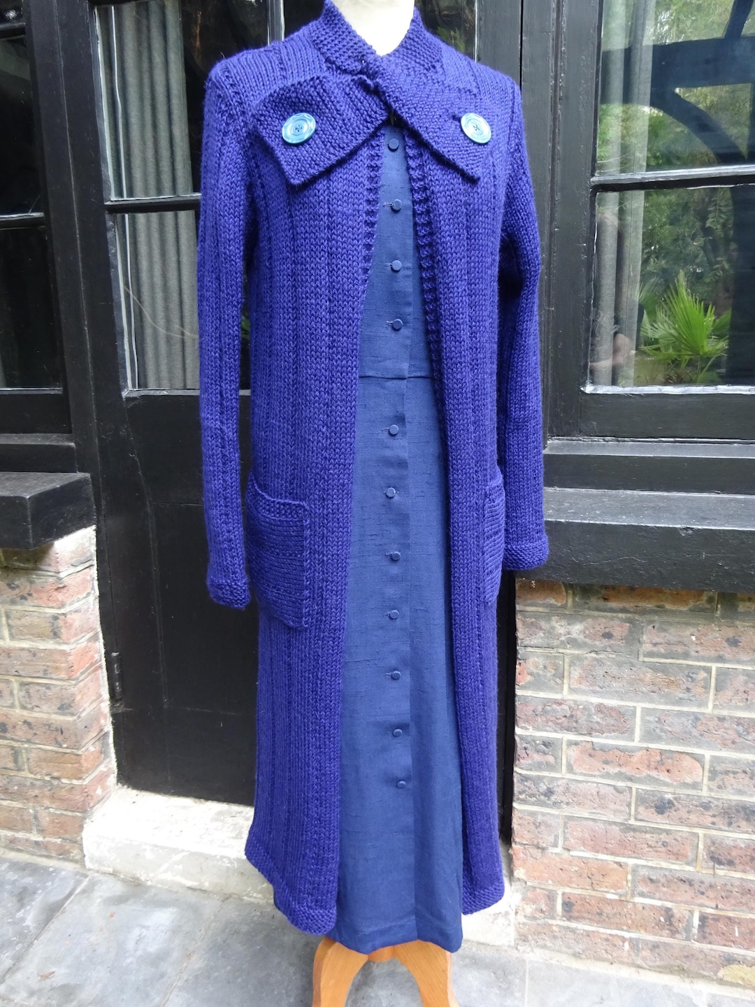 1930s HANDKNITTED Swagger Coat Knitted From a 1930s Pattern in French ...