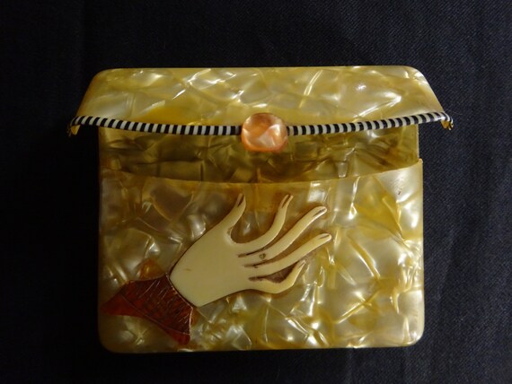 1920s CELLULOID CIGARETTE CASE-1920s-1930s Rare Pearl… - Gem