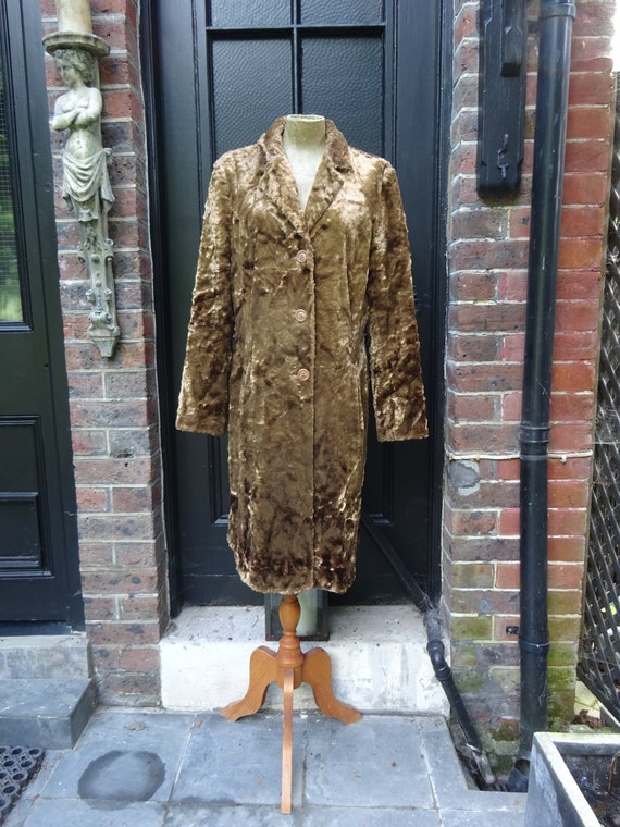 1940s FAUX FUR COAT-Stunning 40s Faux Fur Coat. - Gem