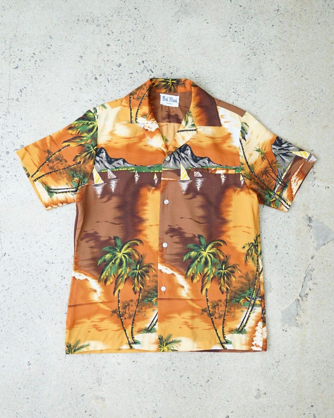 Vintage Kai Nani Hawaiian 70s Button-up Shirt Size Small - Etsy