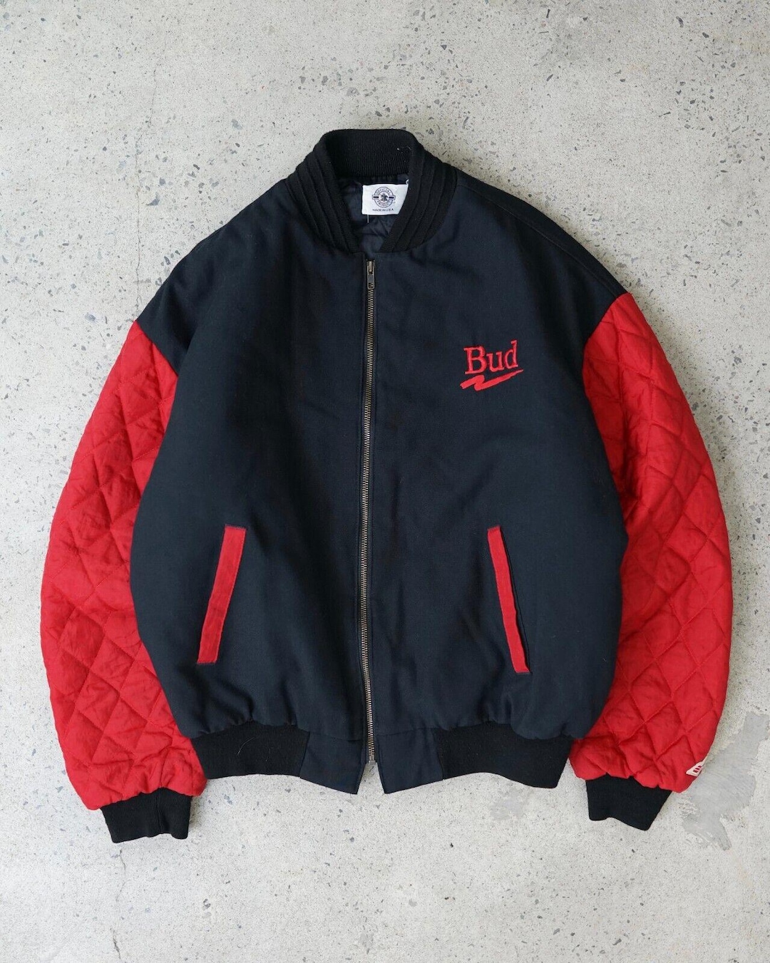 Vintage Budweiser Bud Beer 90s Varsity Jacket Size Large - Etsy