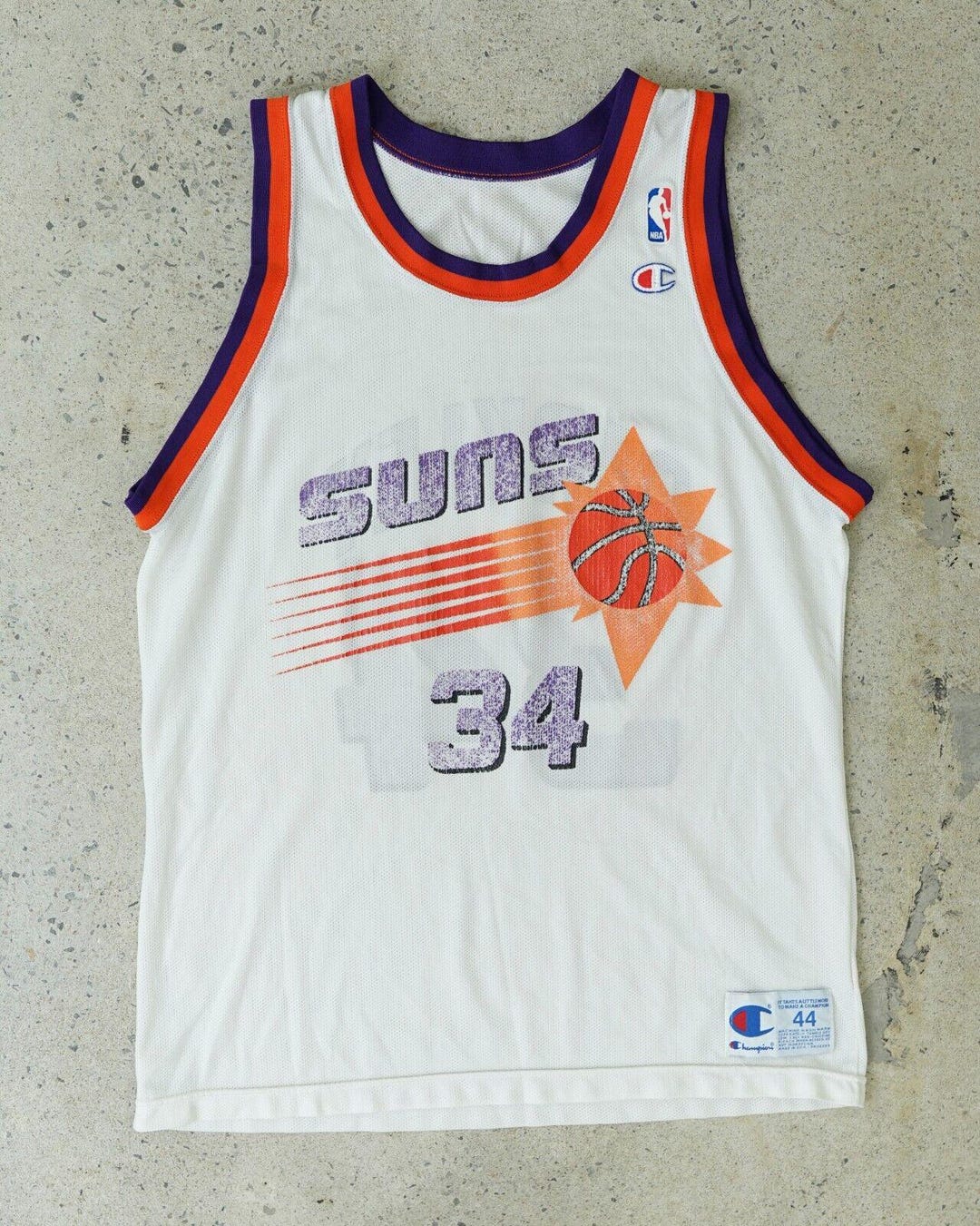 Vintage Phoenix Suns Charles Barkley #34 Nba 90s Champion Jersey Size ...