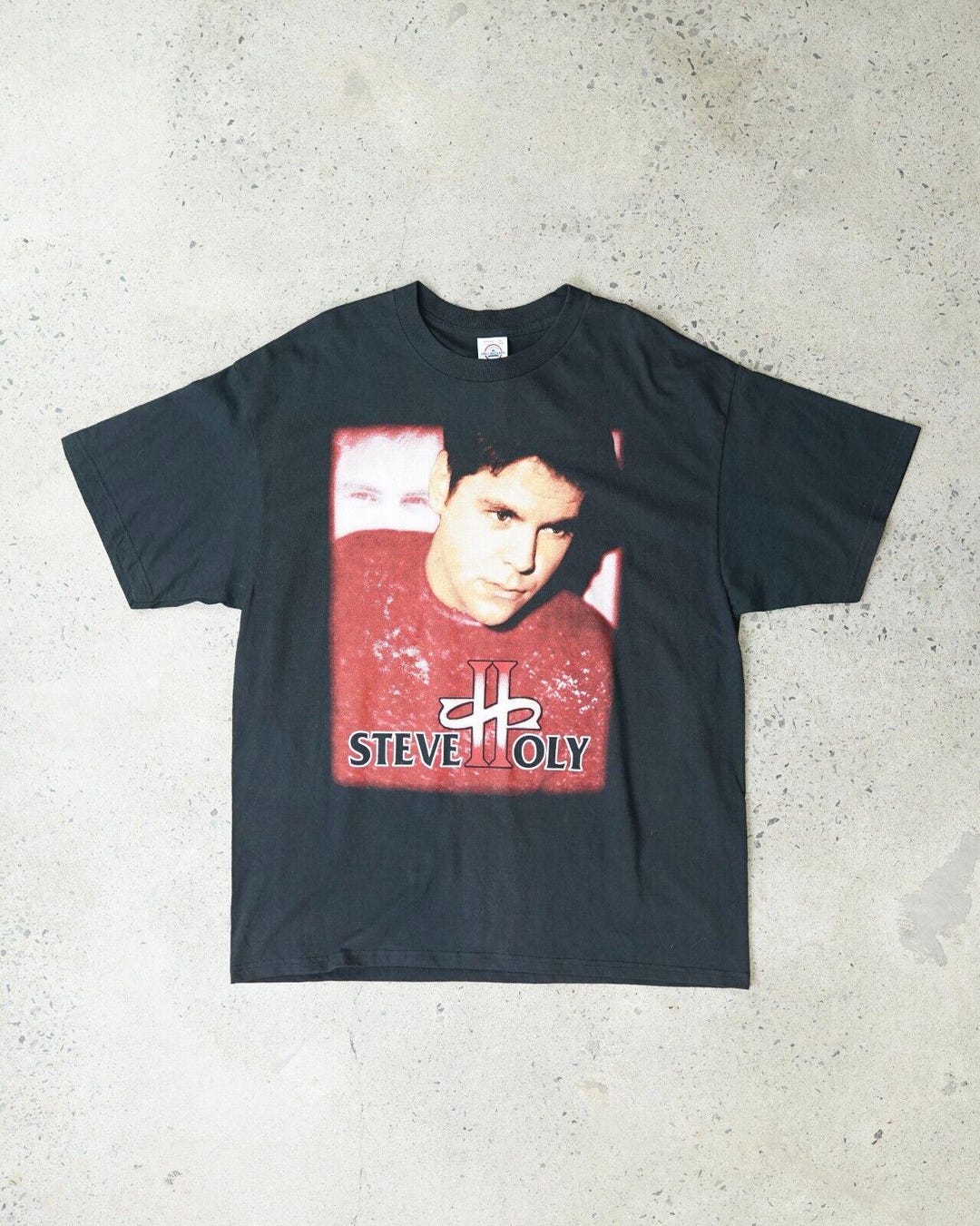 Vintage Steve Holy Country Music Western Cowboy Black Band T-shirt - XL ...