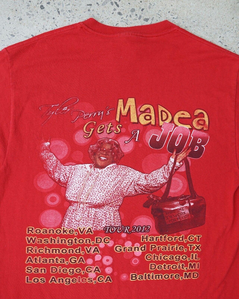 Tyler Perry's Madea Gets a Job Tour T-shirt Size Medium - Etsy