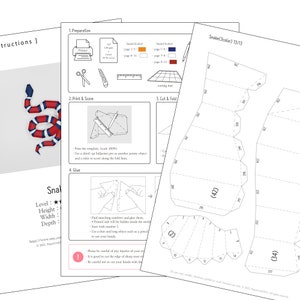 Snake Papercraft, Snake Decor - Etsy