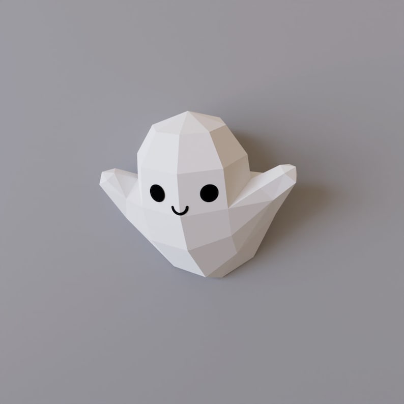 Flying Ghost Papercraft, Halloween Ghost Decor - Etsy
