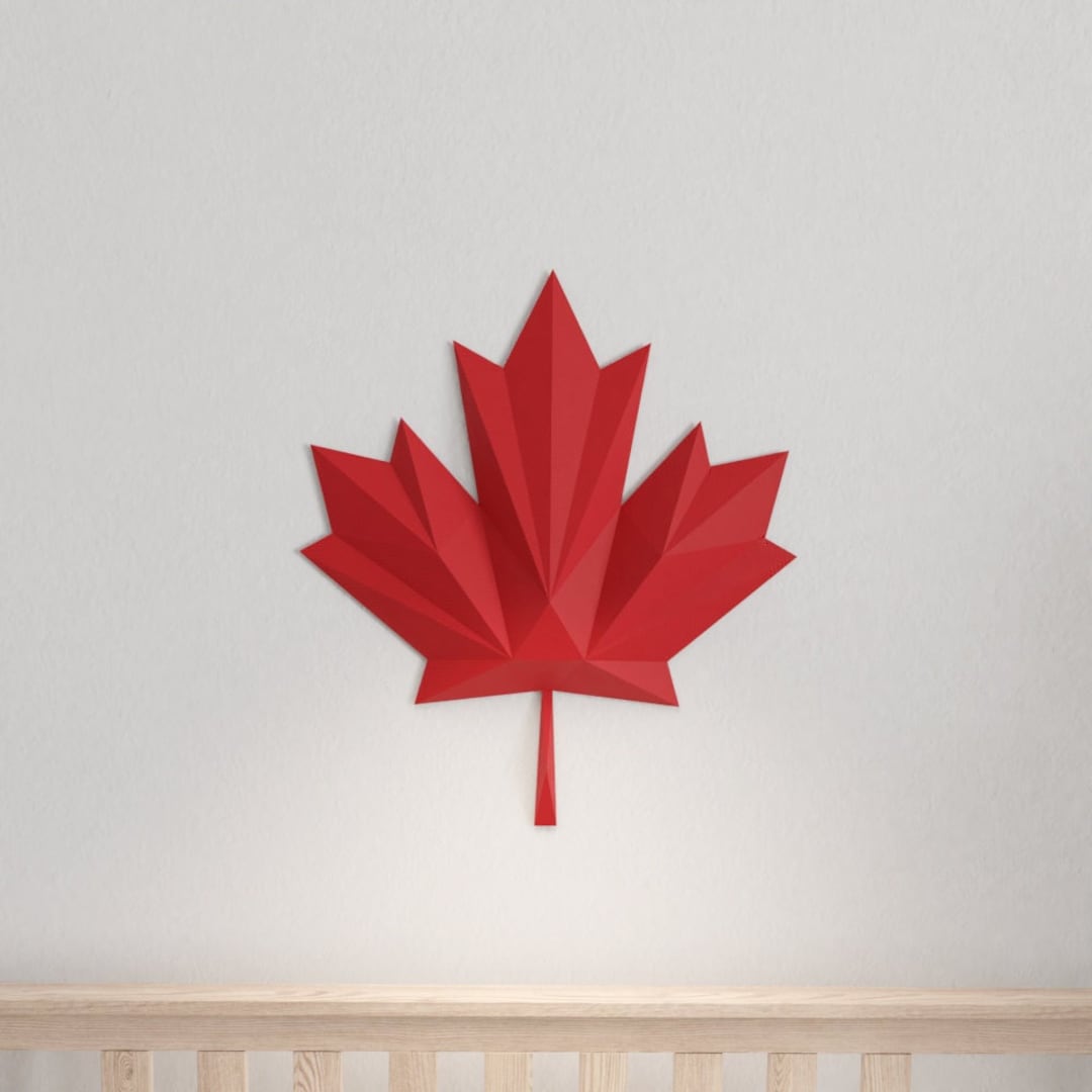 Canadian Maple Leaf 3d Papercraft Wall Decor - Etsy