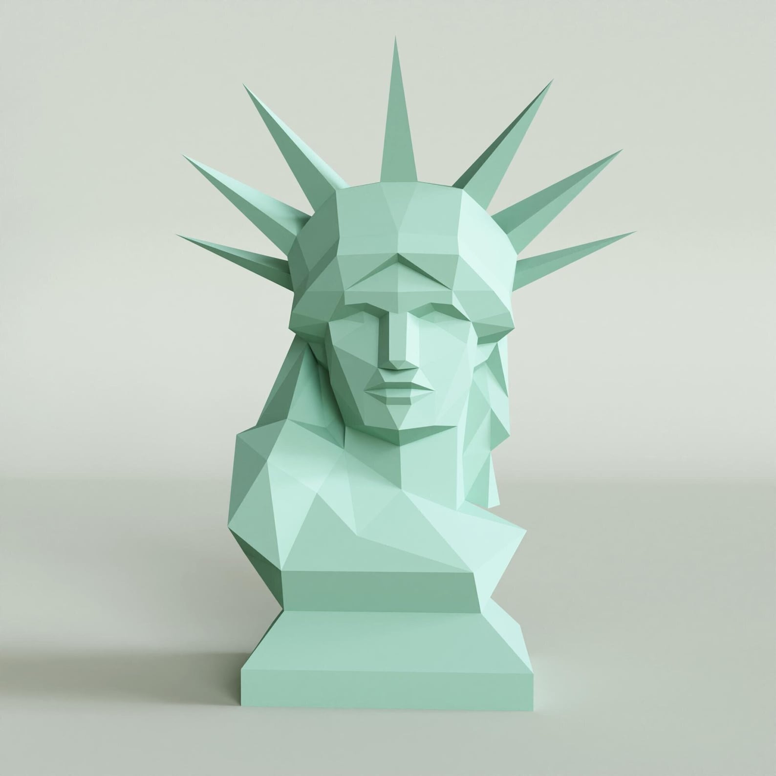 Statue of Liberty Bust, DIY Papercraft Sculpture - Etsy
