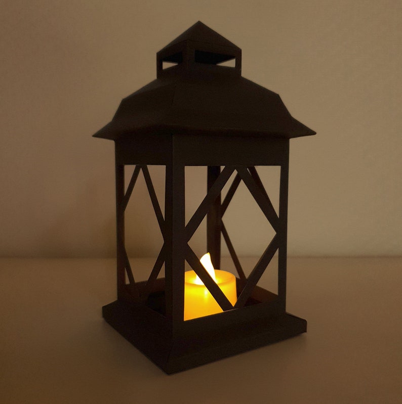 Lamp Papercraft, Paper Lantern - Etsy
