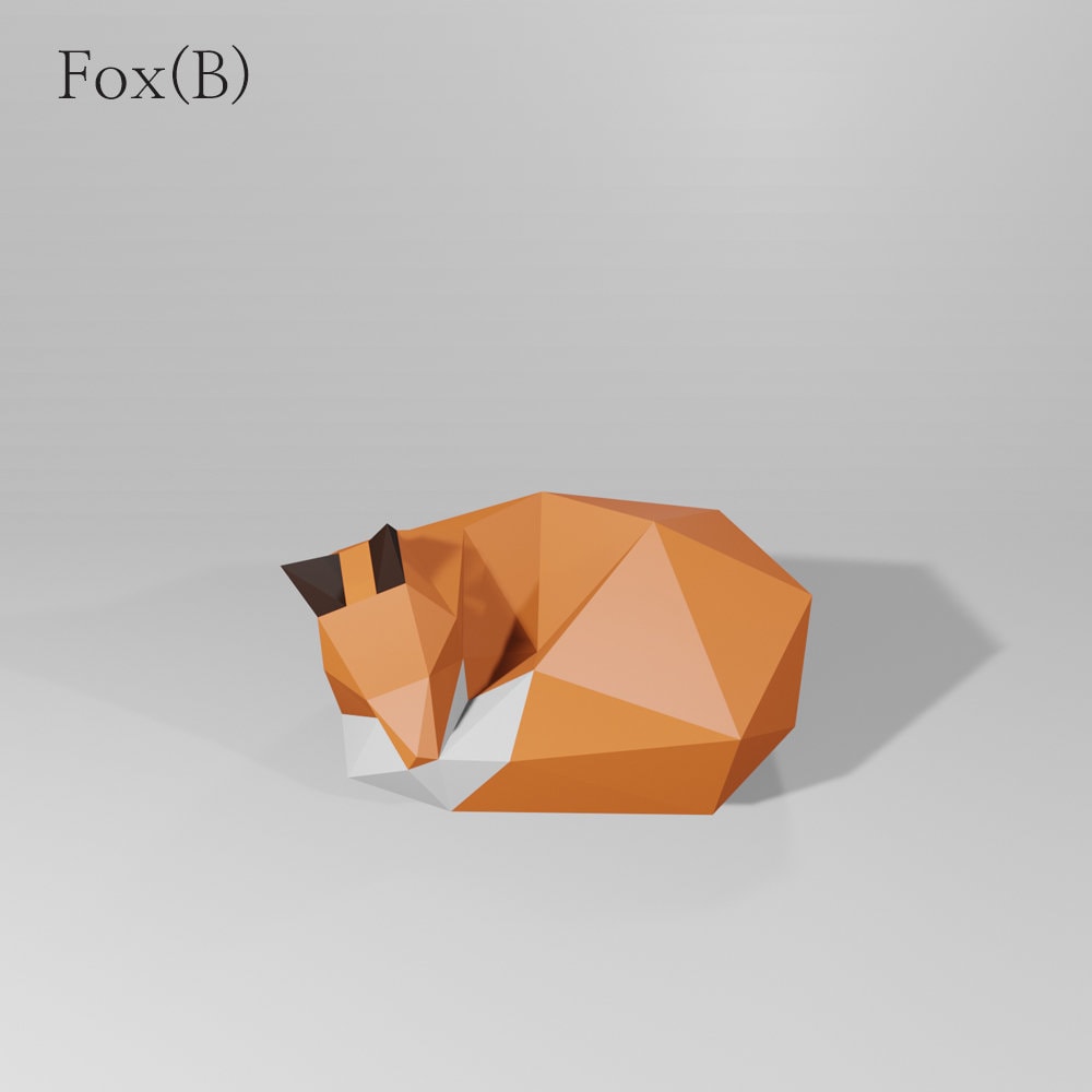Fox Papercraft 3D Decor DIY Fox Sculpture - Etsy