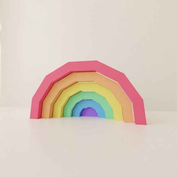 Rainbow Papercraft Rainbow Decor | Etsy