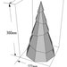 Christmas Tree Lamp Papercraft Low Poly Printable DIY Template (PDF) 3d ...