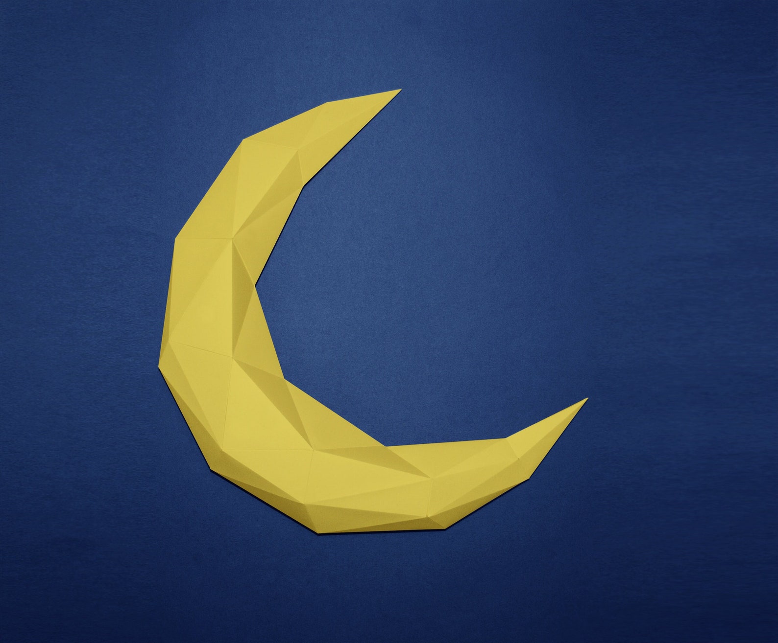 Papercraft Moon DIY Lamp Decor 3d Origami Low Poly Lantern - Etsy