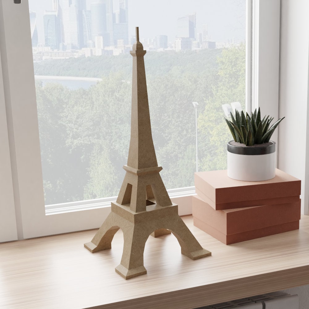 Eiffel Tower Papercraft Low Poly Printable DIY Template Room - Etsy