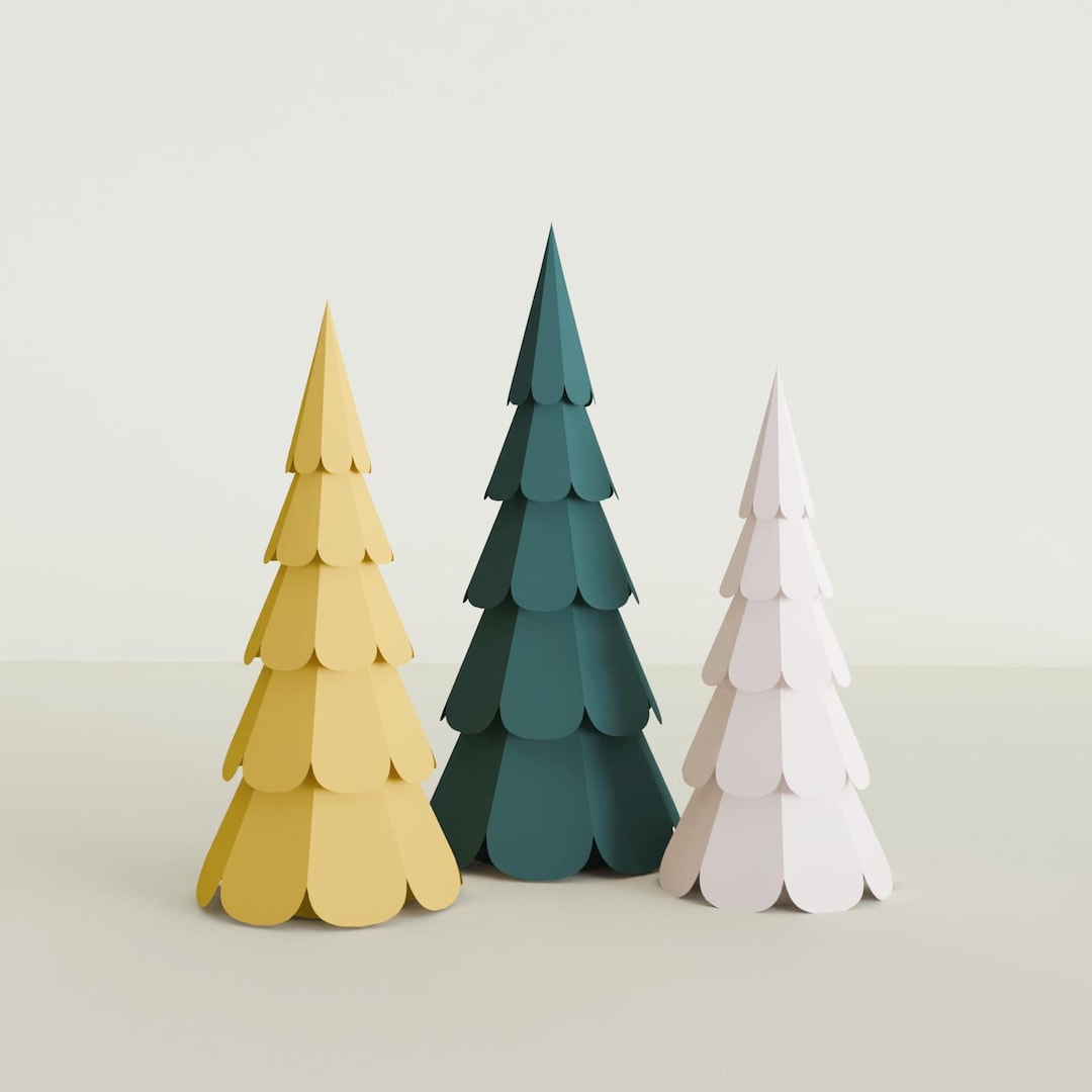 Paper Pine Slim, Paper Tree, Papercraft - Etsy