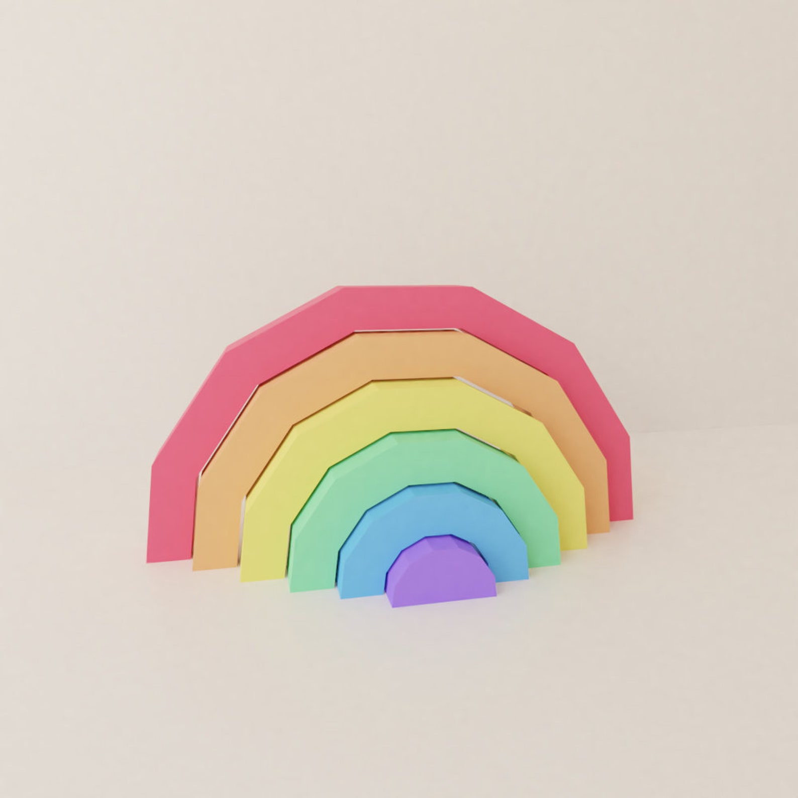 Rainbow Papercraft, Rainbow Decor - Etsy