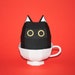 Teacup Cat Papercraft Cat Lowpoly Paper Model - Etsy Canada